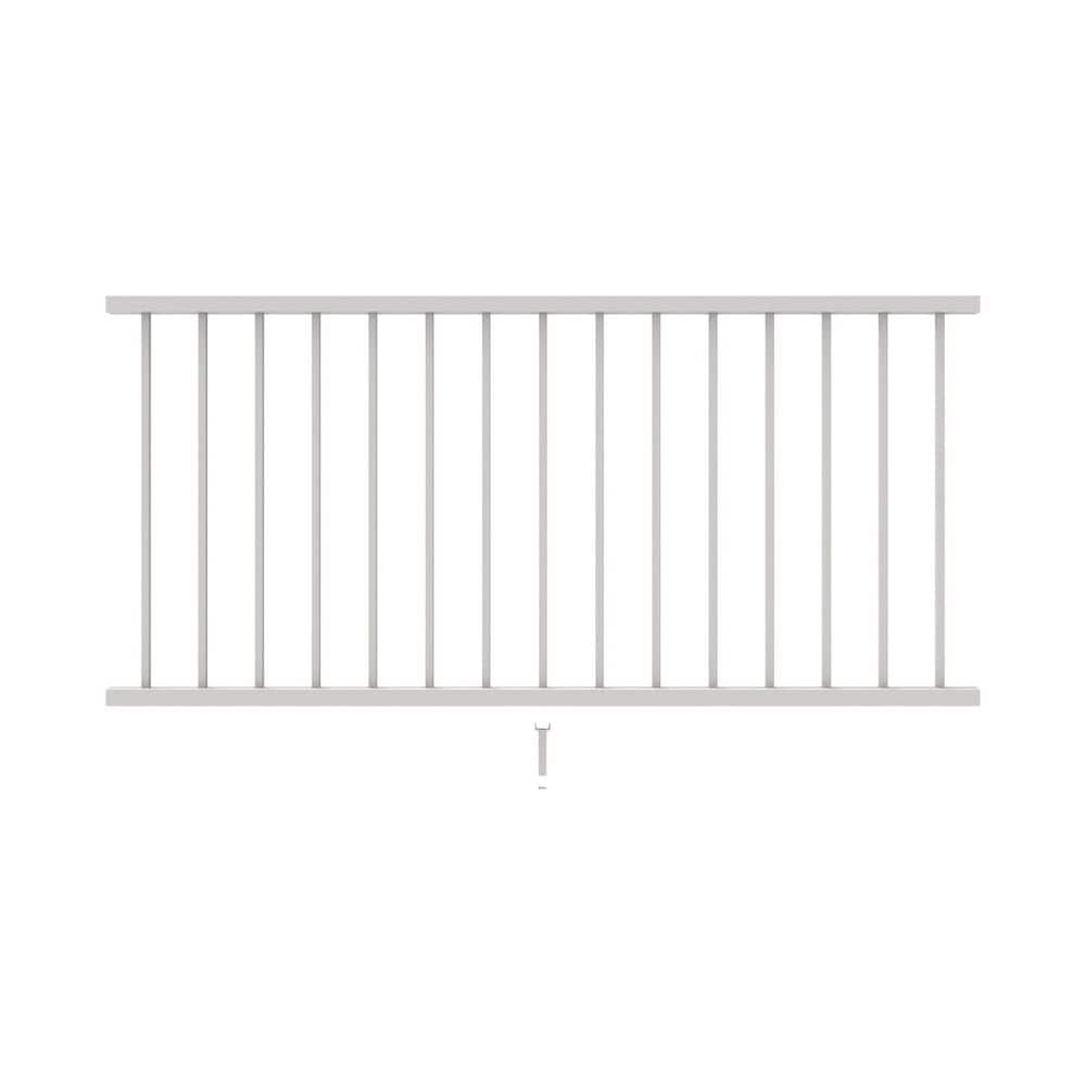 FORTRESS Al13 Home Rail 2.2 in. H x 2.6 in. W Matte White Aluminum ...