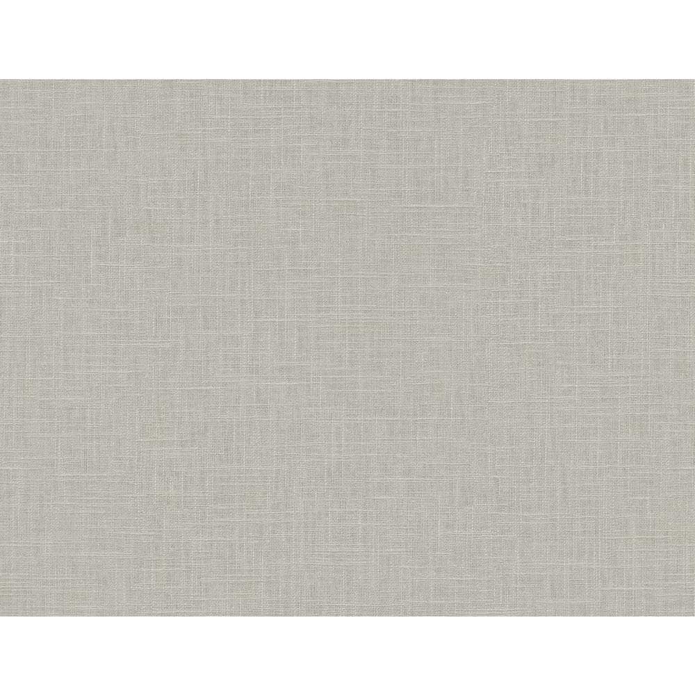 Seabrook Designs 60.75 sq. ft. Stone Grey Myrna Linen Embossed Vinyl ...