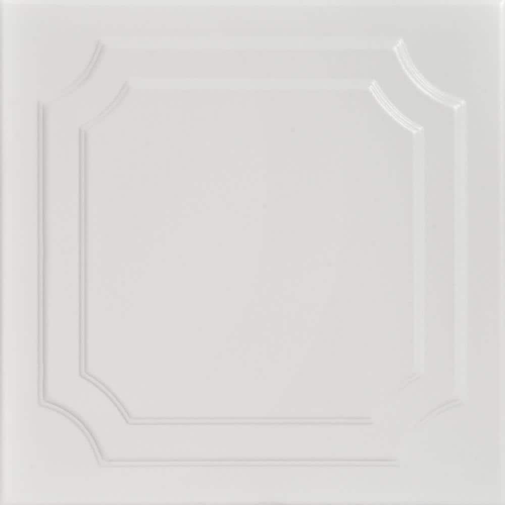 A La Maison Ceilings Virginian 1.6 ft. x 1.6 ft. Glue Up Foam Ceiling ...
