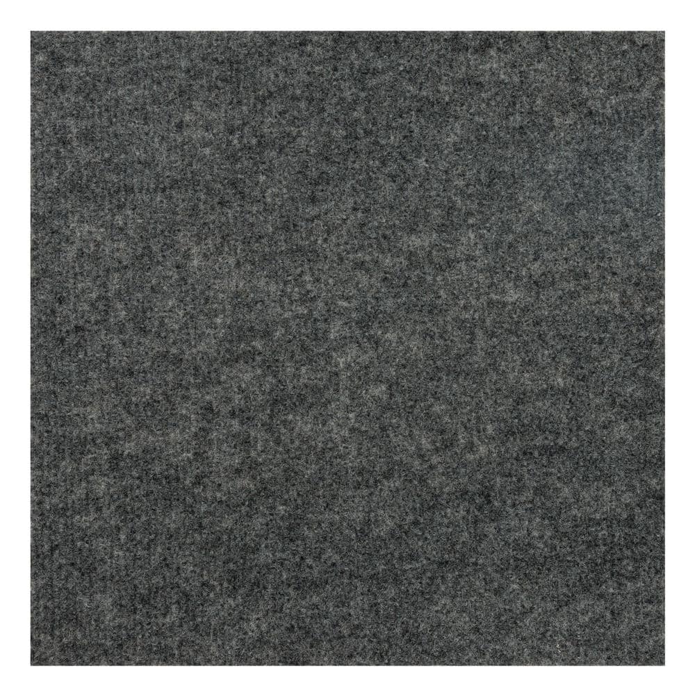 Mohawk Home Single Rib - Gray Residential 12 in. x 12 in. Peel and ...