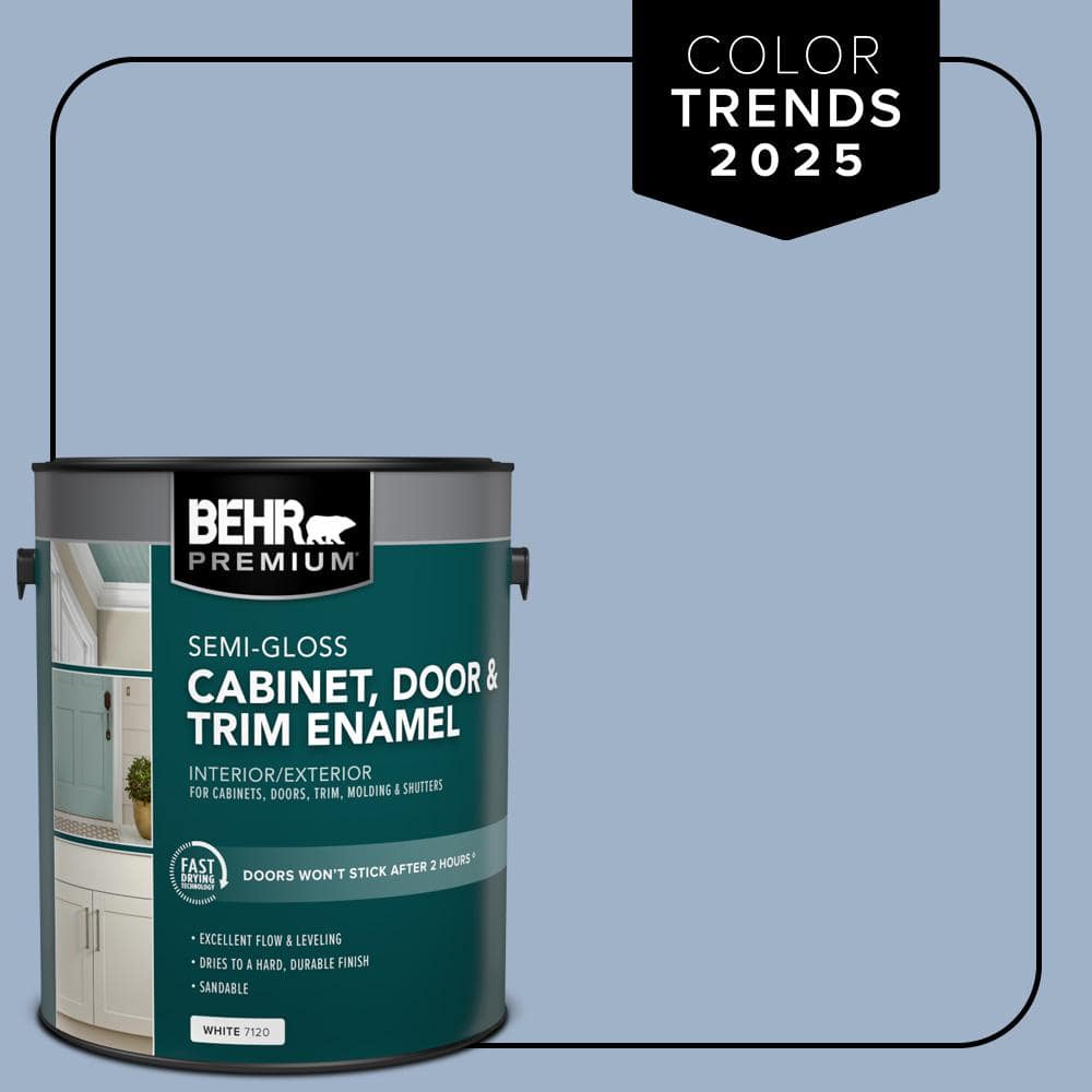 BEHR PREMIUM 1 gal. #S530-3 Aerial View Semi-Gloss Enamel Interior ...