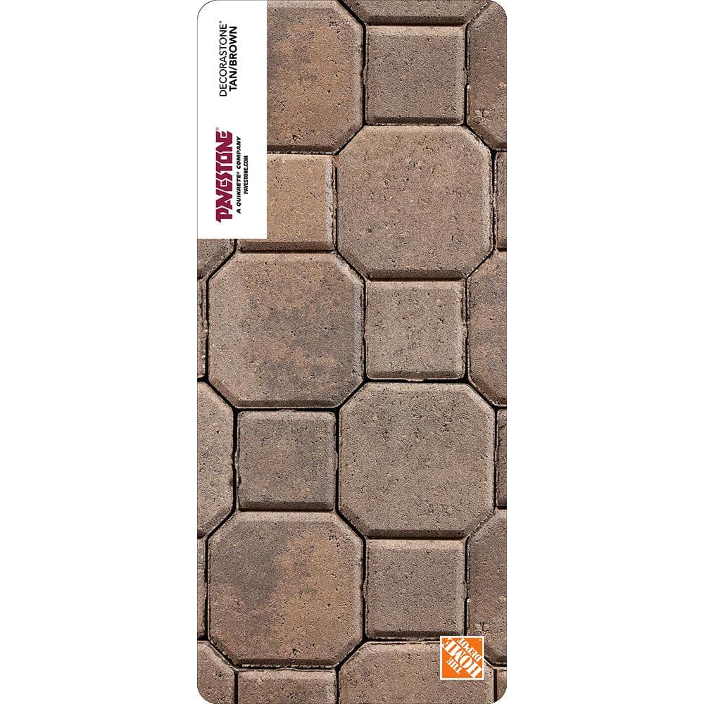 Pavestone Paper Sample Only of Decorastone 9.06 in. L x 5.51 in. W x 2. ...