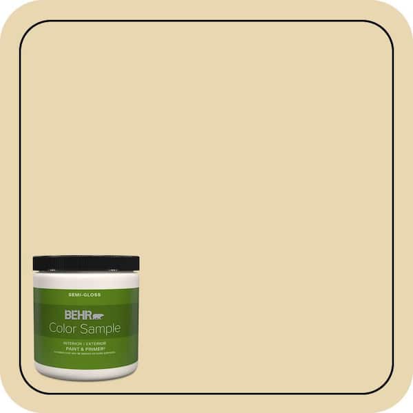 BEHR PREMIUM PLUS 8 oz. #PPF-13 Sunning Deck Semi-Gloss Interior ...