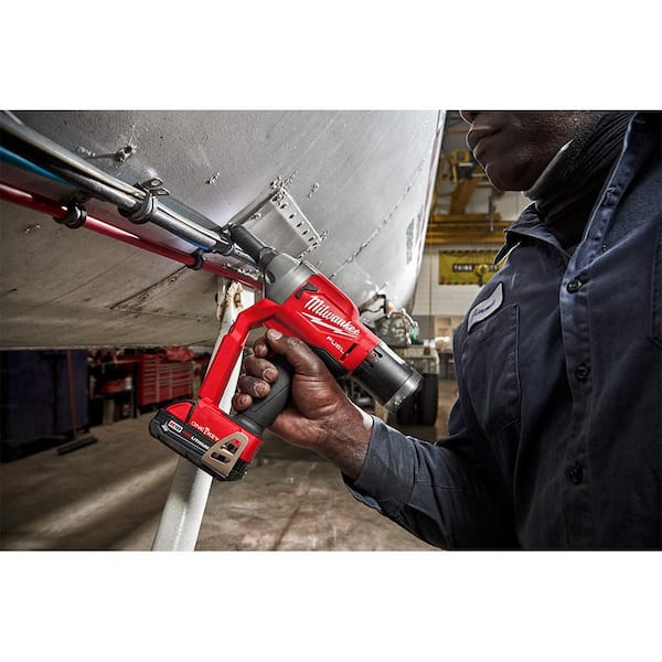 Milwaukee M18 FUEL ONE-KEY 18V Lith-Ion Cordless Rivet Tool w/ (1) 5.0 ...
