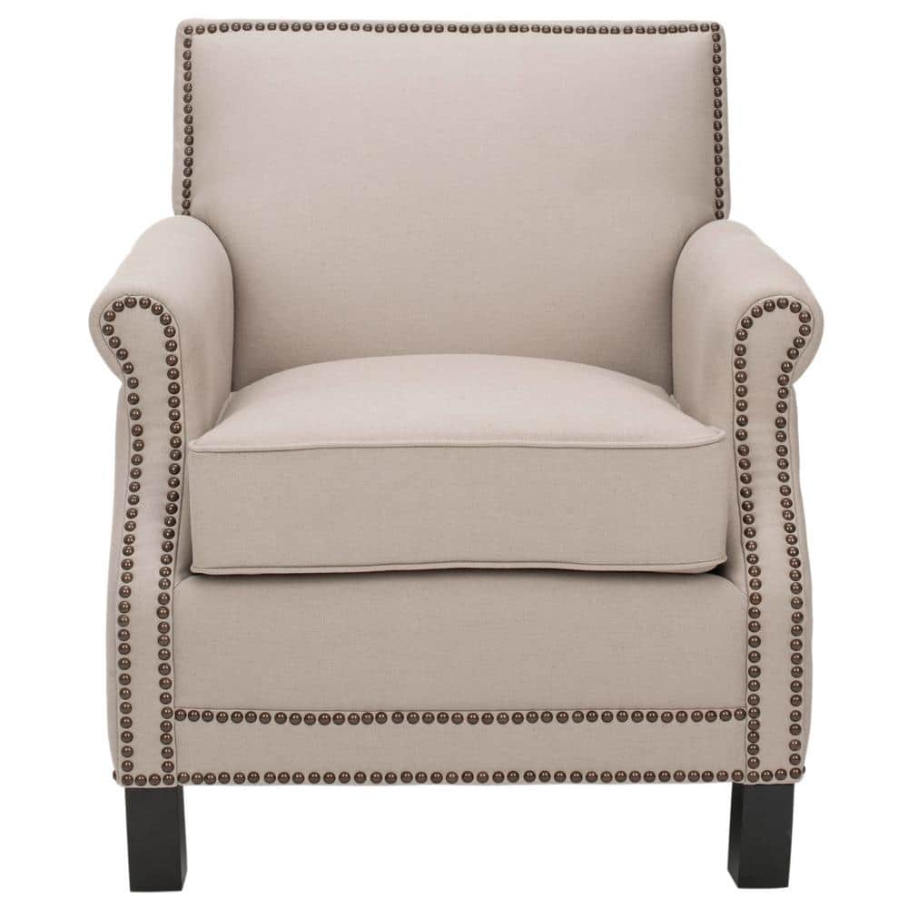 SAFAVIEH Easton Beige Club Arm Chair MCR4572B - The Home Depot