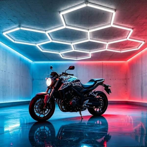 Reviews for Honbei 8.3 ft. 5000K Hexagon Series Garage Light: 29400 ...