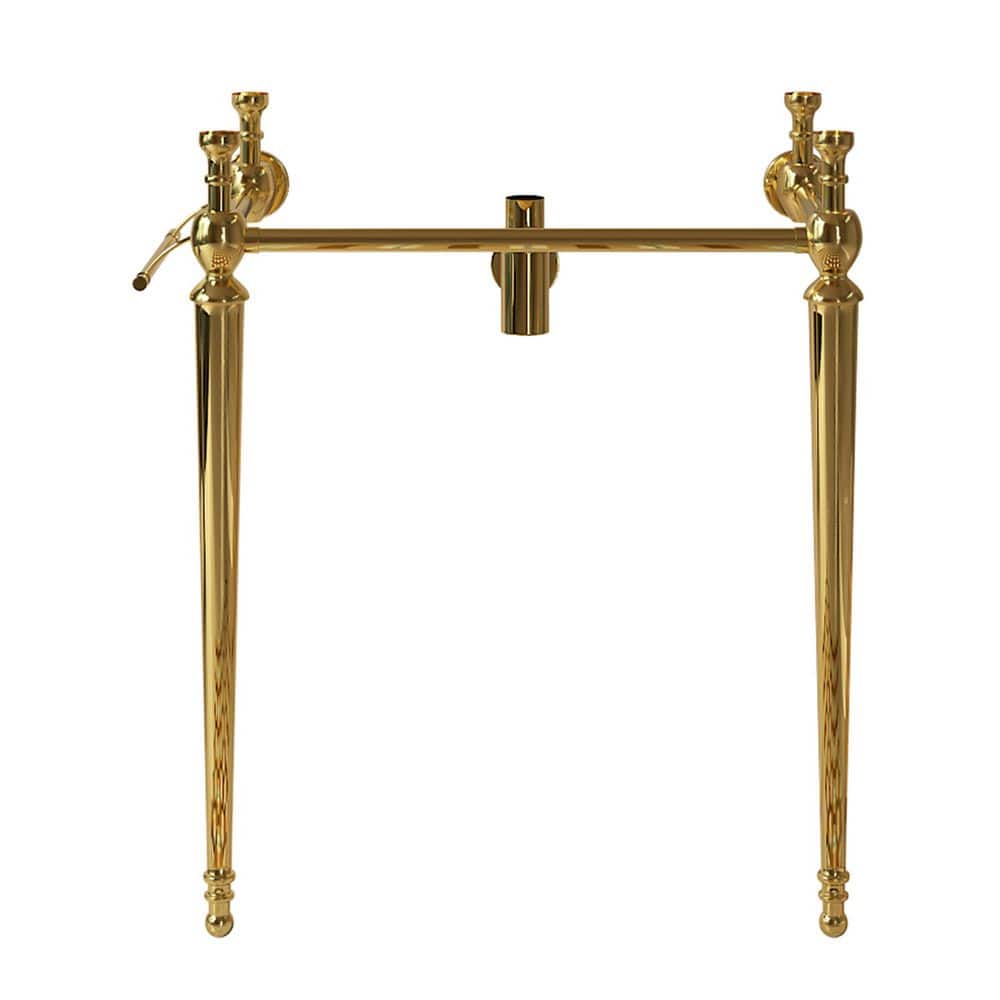 Noble House Velma 25.98 in. Freestanding Bathroom Console Sink Console ...