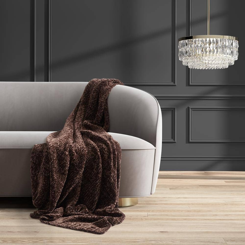 Barcelona Chocolate Throw 2645043THROW - The Home Depot
