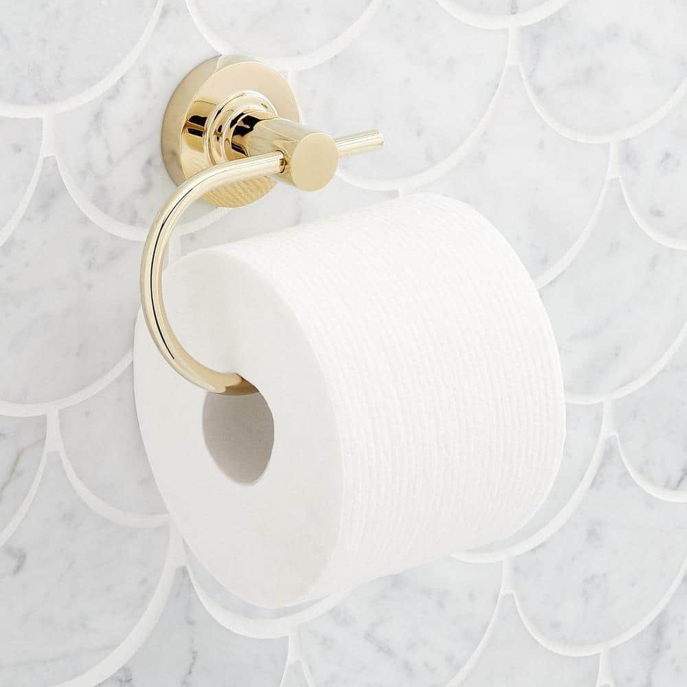 Reviews for SIGNATURE HARDWARE Lexia Wall Mounted Toilet Paper Holder ...