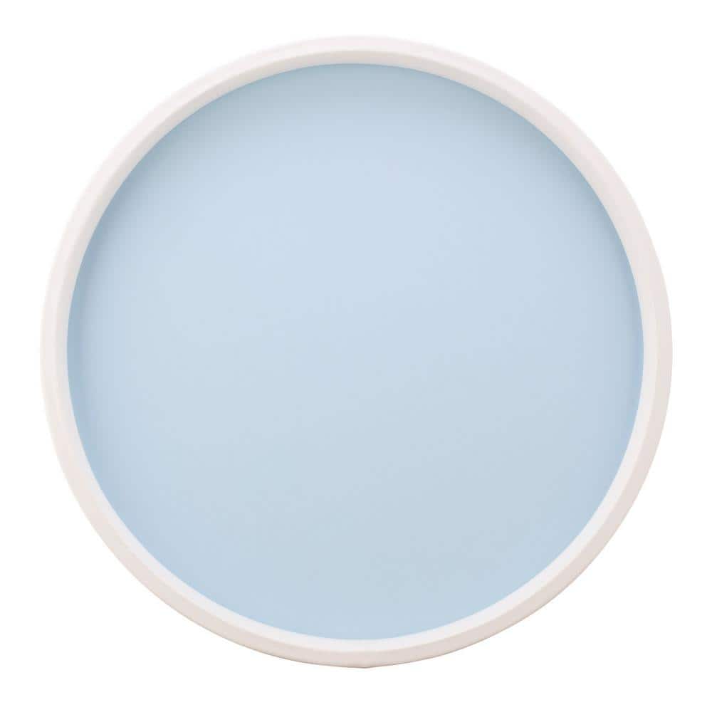 Kraftware RAINBOW 14 in. W x 1.3 in. H x 14 in. D Round Light Blue ...
