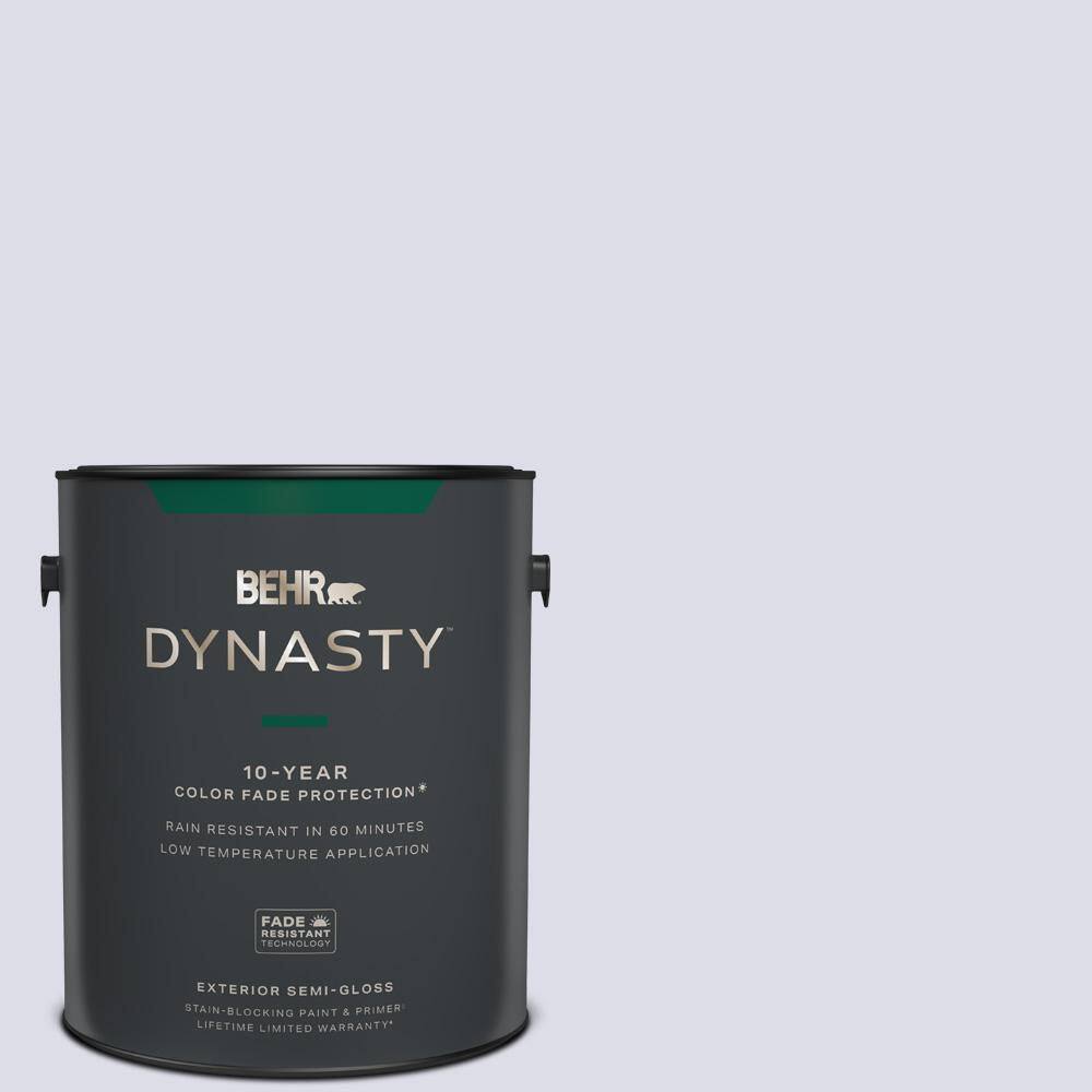 BEHR DYNASTY 1 gal. #640C-1 Hosta Flower Semi-Gloss Enamel Exterior ...