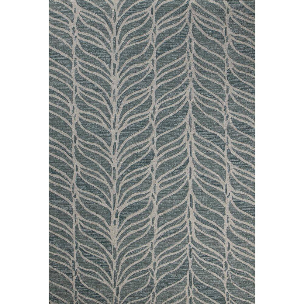 BASHIAN Valencia Teal 8 ft. x 10 ft. Floral Transitional Area Rug ...