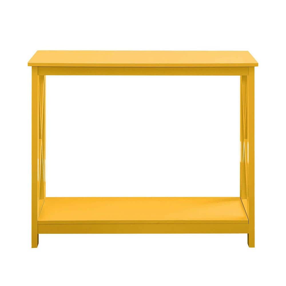 Convenience Concepts Oxford 39.5 in. L Yellow 31.5 in. H Rectangle Wood ...