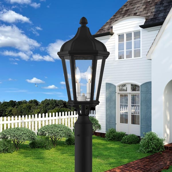 AVIANCE LIGHTING Harlington 2-Light Textured Black Cast Aluminum ...