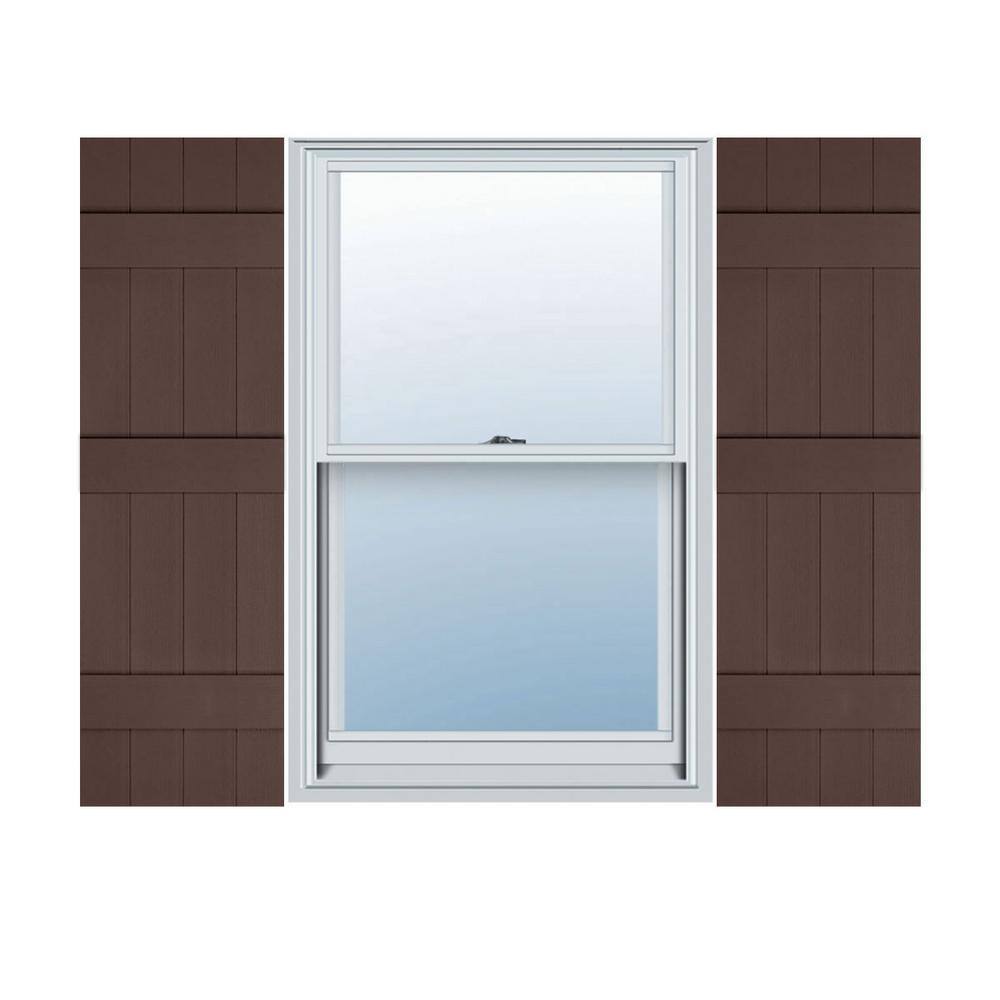 Builders Edge 14 in. W x 62 in. H TailorMade Vinyl 4 Board Joined (3 ...
