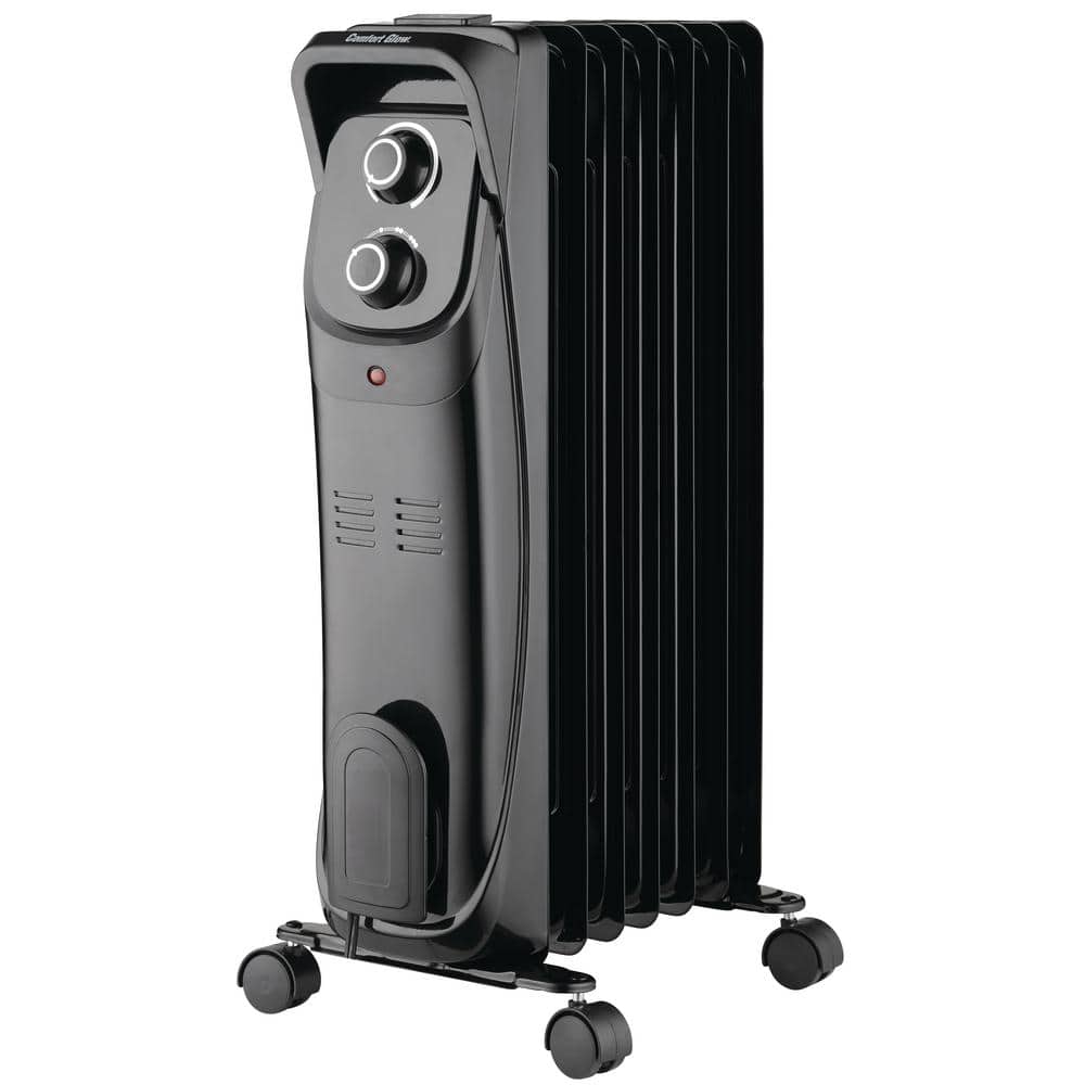 Comfort Glow 1500-Watt, 7-Fin Portable Oil Filled Radiator Electric ...