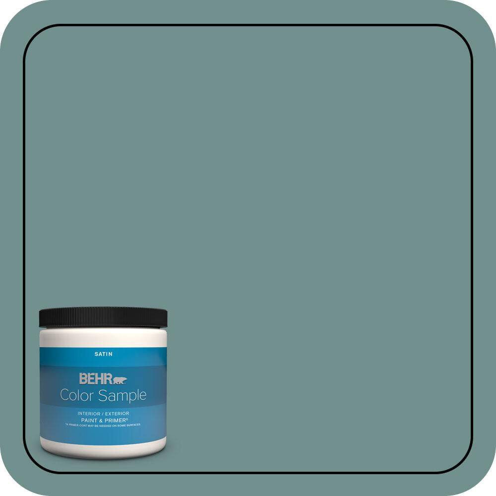 BEHR PREMIUM PLUS 8 oz. #PPU12-03 Dragonfly Satin Enamel Interior ...