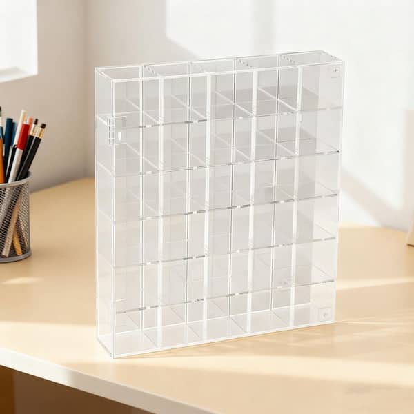 Clear 13 in. x 11 in. Acrylic Shadow Box with with Mirrored HDBZCCR2NT ...