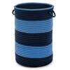 Colonial Mills Color Pop Round Polypropylene Hamper Navy Blue 16 in. x ...