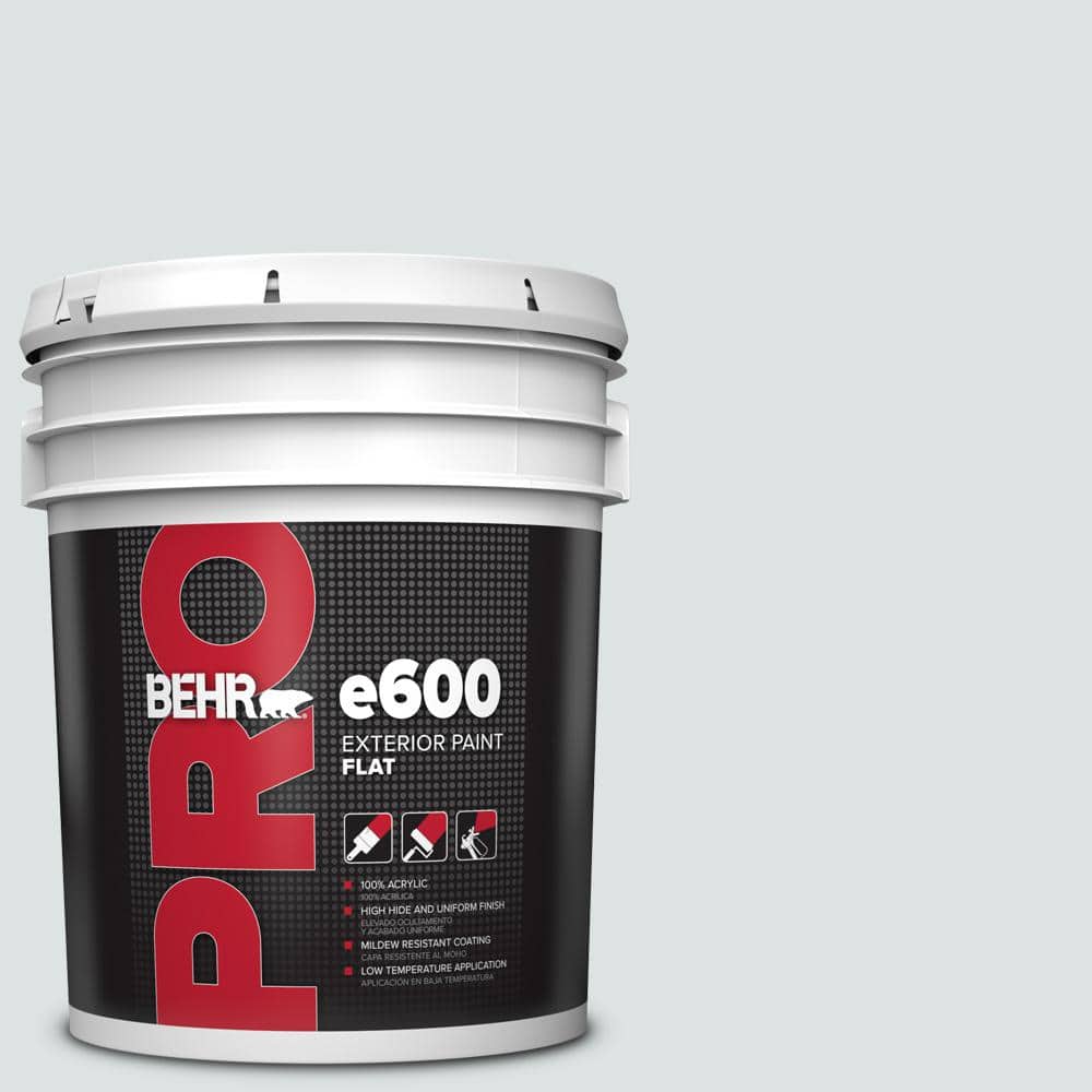 BEHR PRO 5 gal. #MQ3-27 Etched Glass Flat Exterior Paint PR61005 - The ...