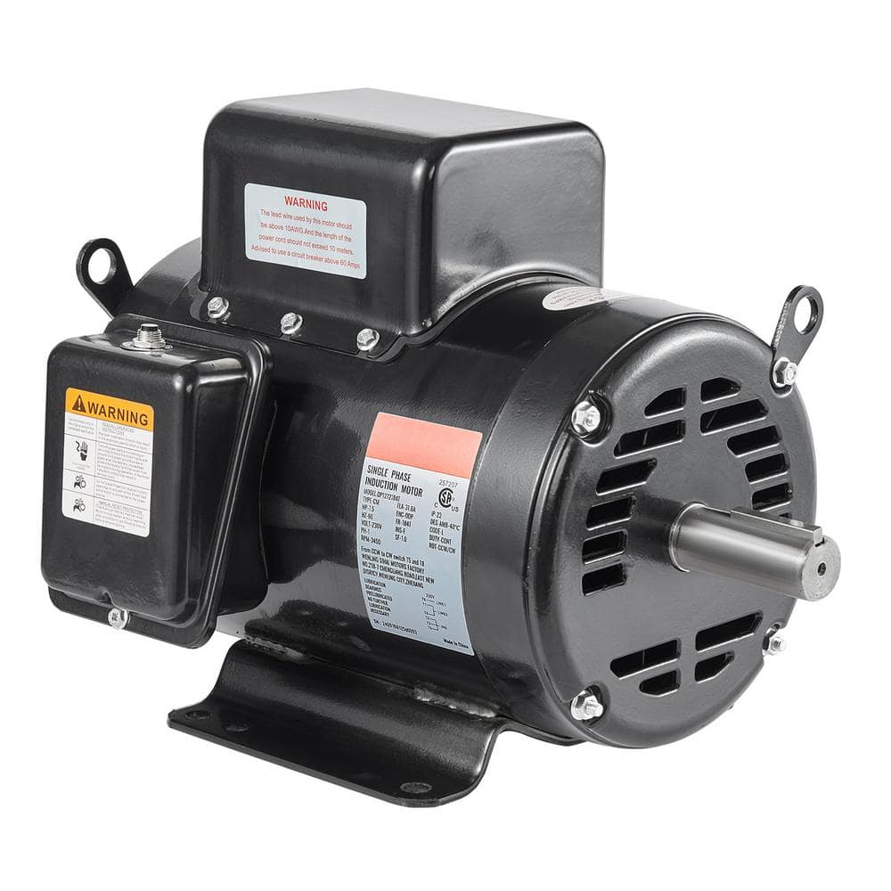 VEVOR 7.5HP Air Compressor Motor 3450 RPM Single Phase Electric Motor 1 ...