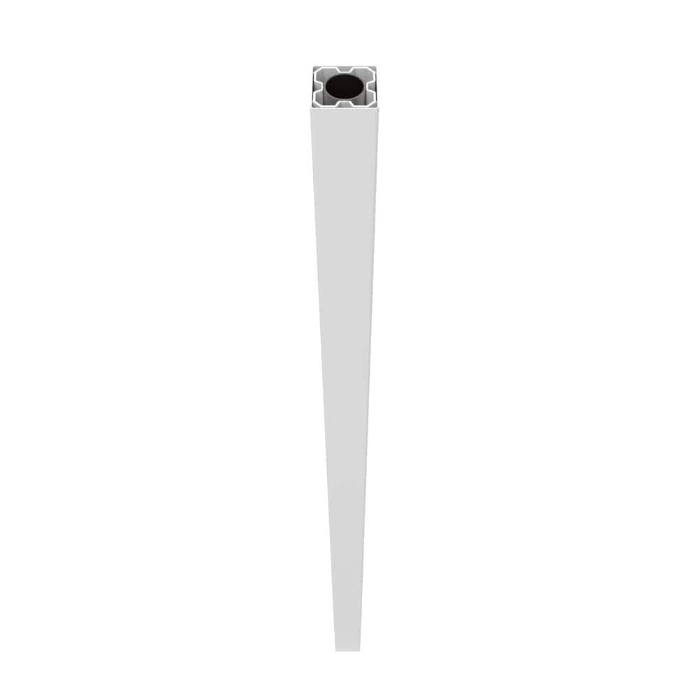 Barrette Outdoor Living Column 2500 lbs., 4 in. x 108 in. White Square ...