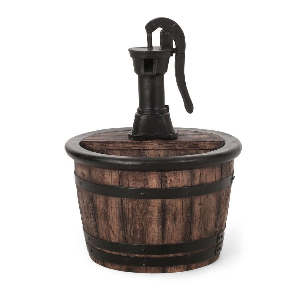 26.5" High Hand Crafted Weather Resistant Floor Spitter Fountain with ...