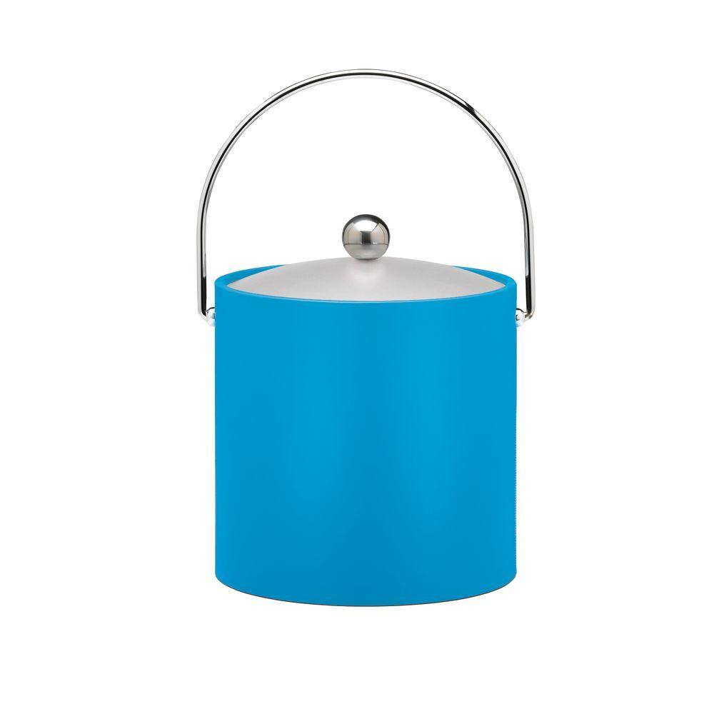Kraftware Bartenders Choice Fun Colors Process Blue 3 Qt. Ice Bucket ...