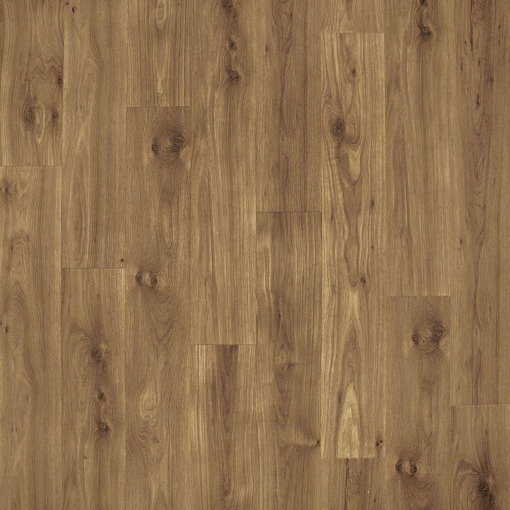 Pergo Take Home Sample-Saddle Spring Brown Oak Waterproof Laminate Wood ...