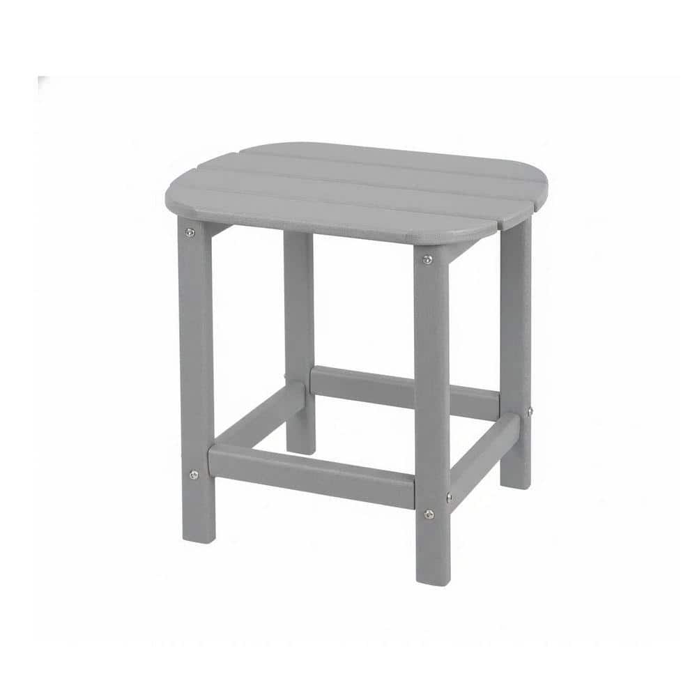 Outdoor Patio Side Table, Wooden Textured PUSZK38VGTD - The Home Depot