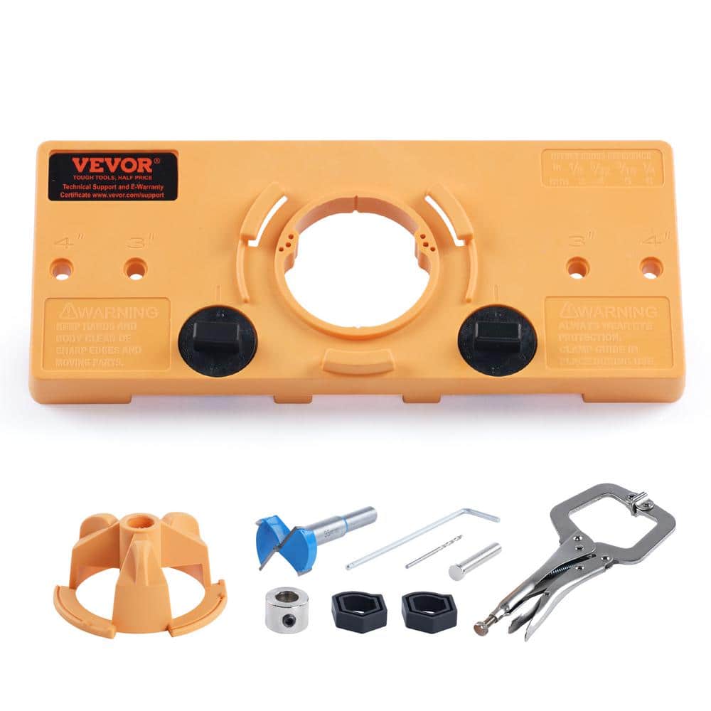 SKYSHALO Concealed Hinge Jig, Cabinet Hinge Jig with C-Type Clamp and ...