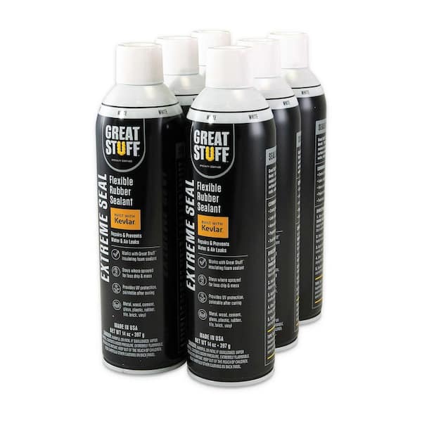 GREAT STUFF Extreme Sealant - White - 14oz - Aerosol - 6PK GSEW14001 ...