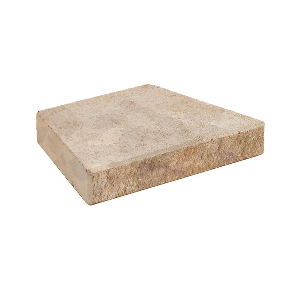 Oldcastle Diamond 9D 3 in. x 14.5 in. Sandstone Retaining Wall Cap ...