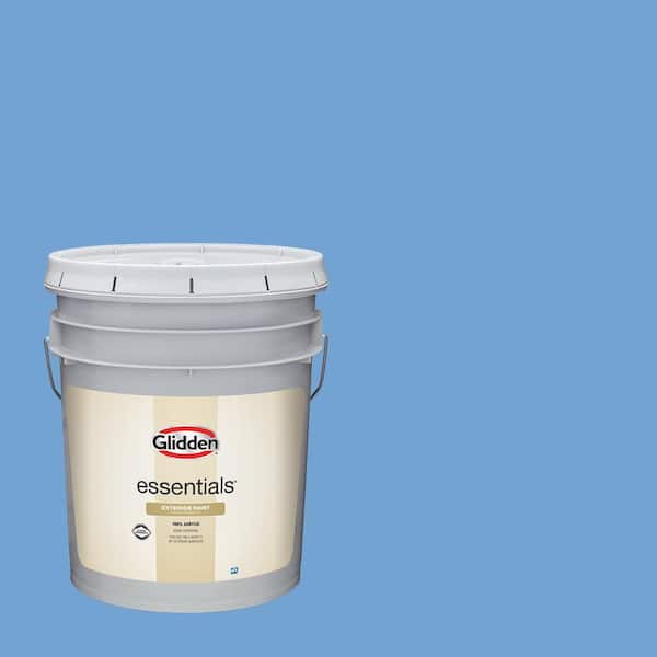 Glidden Essentials 5 gal. PPG1242-4 Overcast Satin Exterior Paint ...