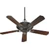 Quorum International Salon 56 in. Indoor Oiled Bronze Ceiling Fan with ...