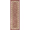 Tayse Rugs Sensation Border Red 2 ft. x 8 ft. Indoor Runner Rug SNS4810 ...