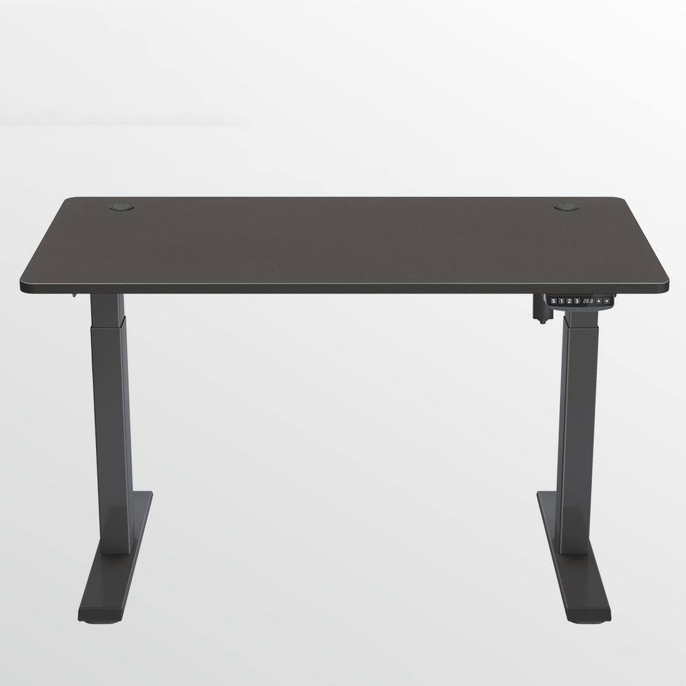 Silverpark 48 in. Black Retangular Manufactured Wood TableTop End Table ...