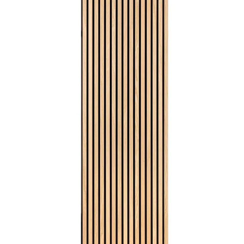 Ejoy SAMPLE 6 in. x 10 in. x 0.8 in. Acoustic Vinyl Wall Siding Board in American Oak Color (1 ...