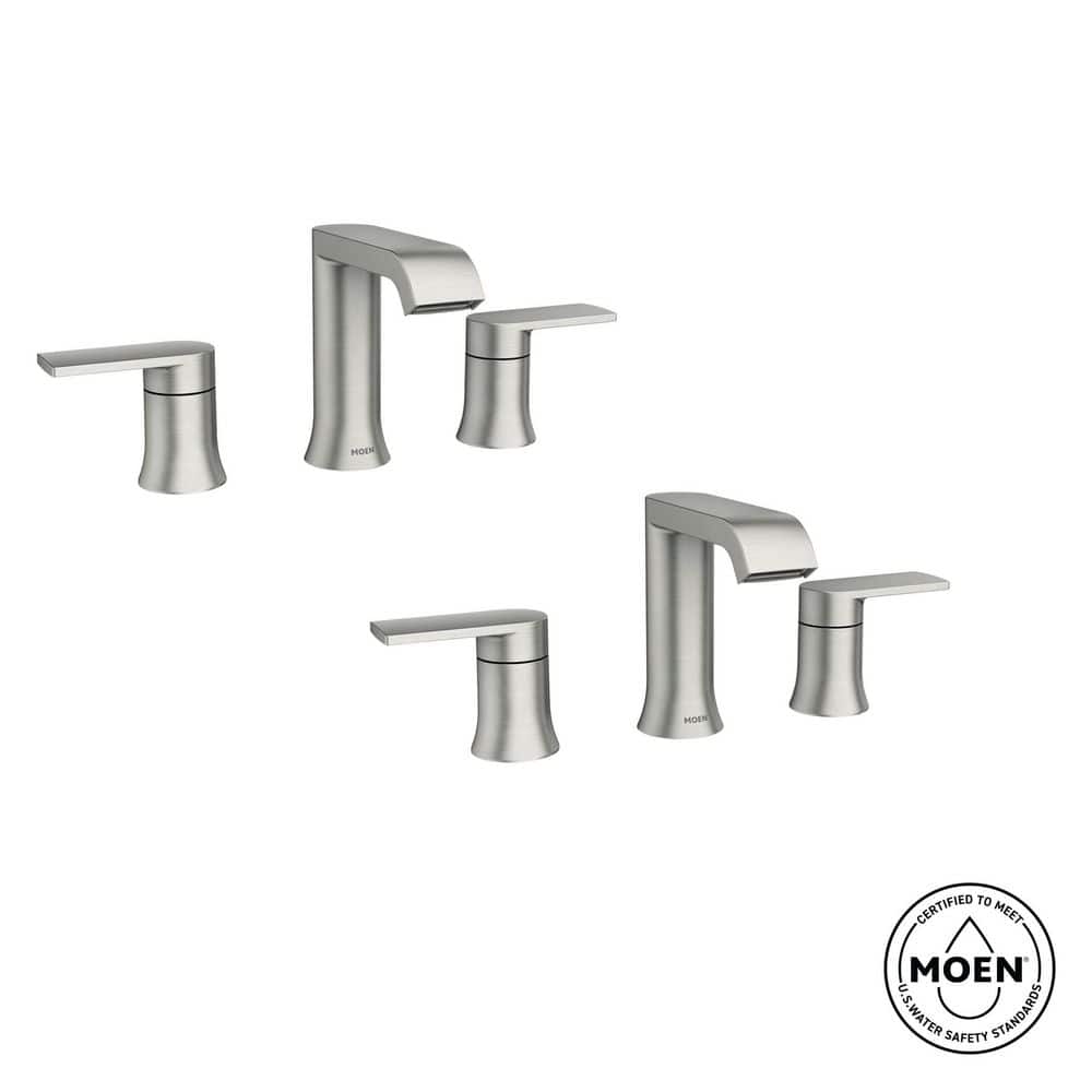 Reviews for MOEN Genta 8 in. Widespread Double Handle Bathroom Faucet ...