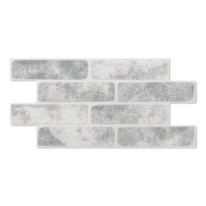 sunwings MCM Brick 11.8 in. x 23.6 in. Matte White Natural Clay ...