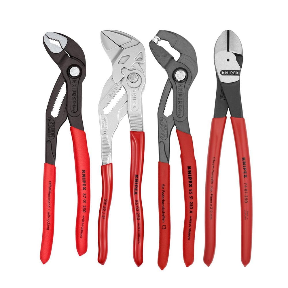 KNIPEX 4 Pc Tool Set Automotive 9K 00 80 136 US - The Home Depot