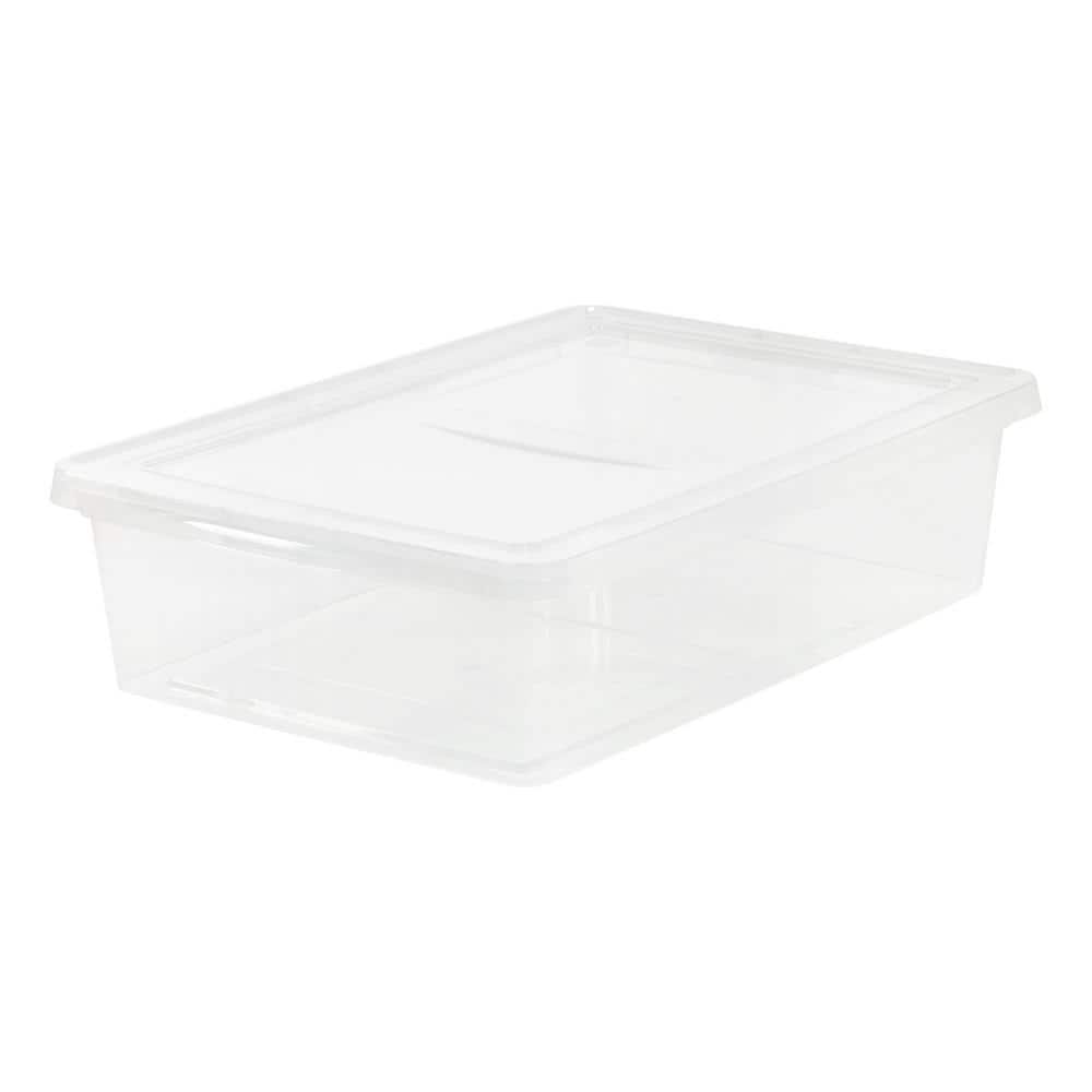 IRIS 28 Qt. Storage Box, Clear 200420 - The Home Depot