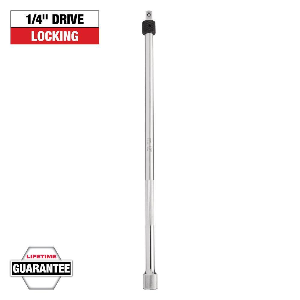 Milwaukee 1/4" Drive 10" Locking Extension 43-24-9302 - The Home Depot