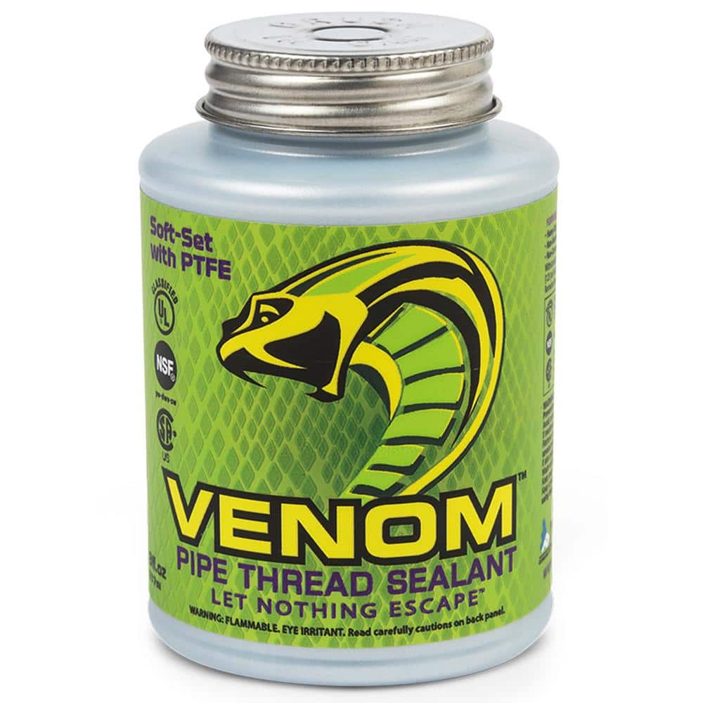 VENOM 8 oz. Soft-Set Thread Sealant VM08 - The Home Depot