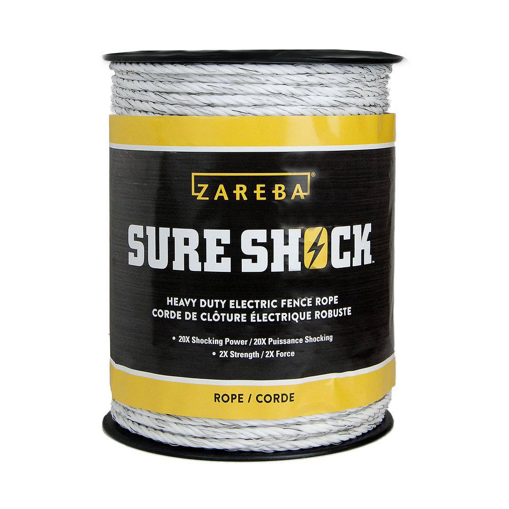 Zareba Sure Shock 656 ft. Heavy-Duty Polyrope HDR656WA-Z - The Home Depot