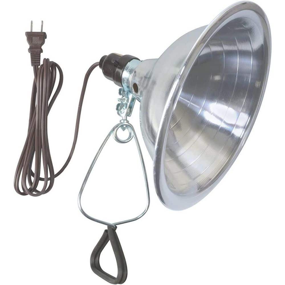 Woods 150-Watt 6 ft. 18/2 SPT-2 Incandescent Portable Clamp Work Light ...