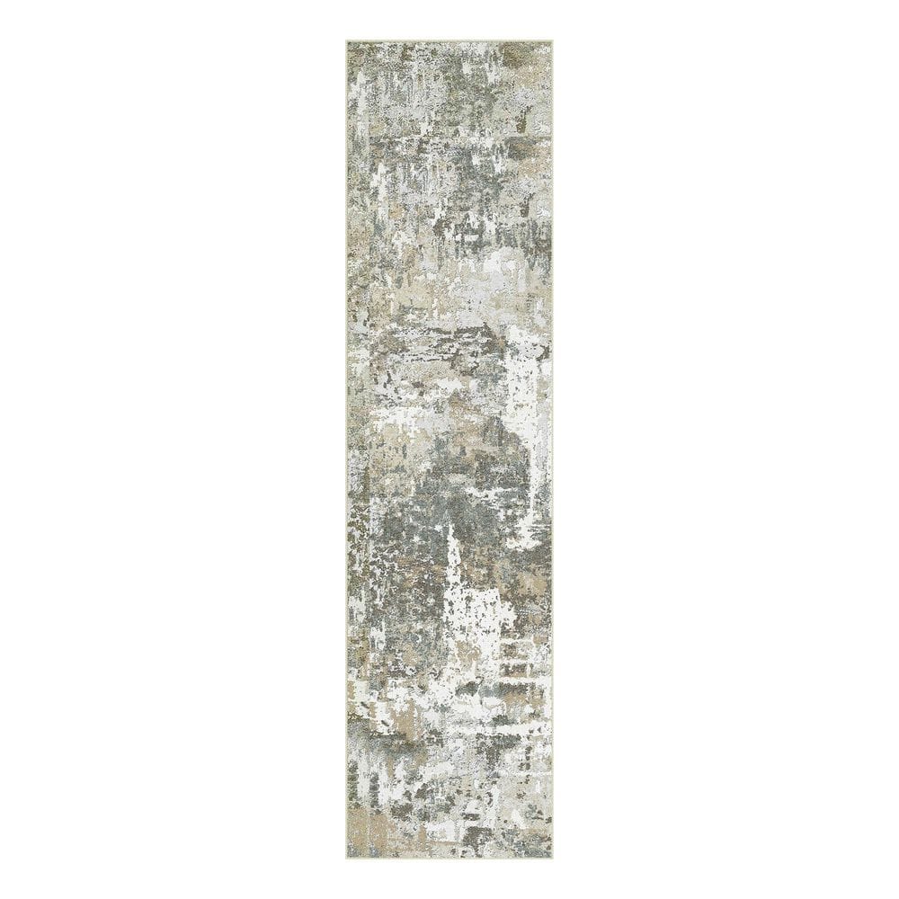 HaiiMeid Polaris Brown 2 ft. x 8 ft. Washable Modern Abstract Runner ...