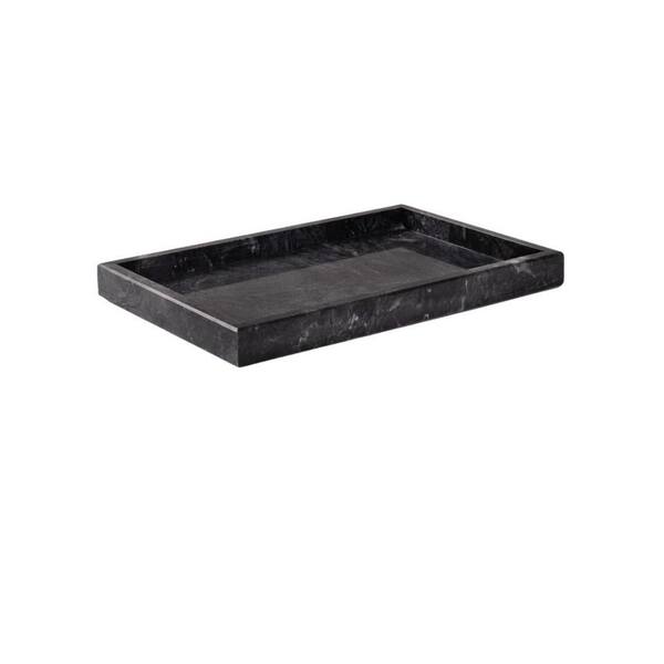 Natural Series Gray Black Rectangle Marble 12 Tray 1 LX0507 - The Home ...