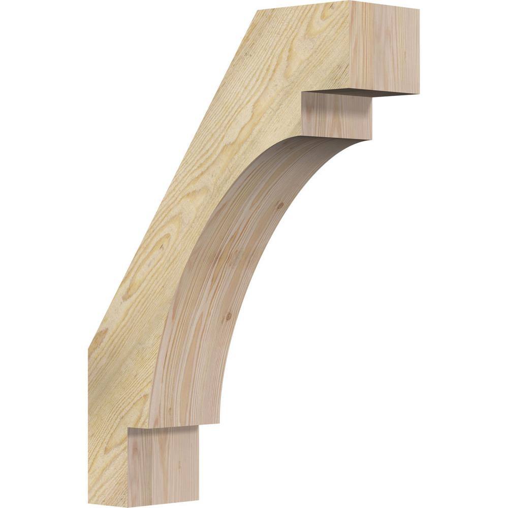 Ekena Millwork 6"W x 20"D x 28"H Merced Rough Sawn Knee Brace, Douglas ...
