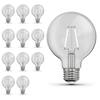 Feit Electric 60-Watt Equivalent G25 Globe Dimmable White Filament ...